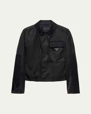 Prada Cropped Re-nylon Jacket