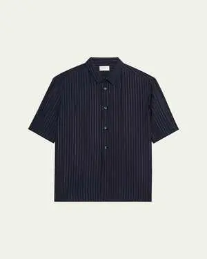 Saint Laurent Tonal Stripe Button-down Shirt
