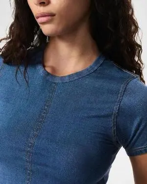 Rag & Bone Miramar Jersey Baby Tee - Cosmos