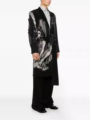 Yohji Yamamoto Printed Coat