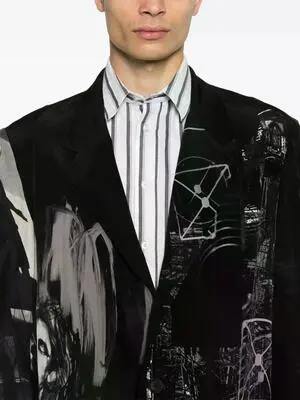 Yohji Yamamoto Printed Coat