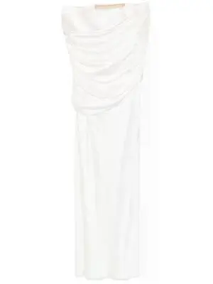 Giuseppe Di Morabito Draped Silk Maxi Skirt