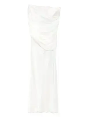 Giuseppe Di Morabito Draped Silk Maxi Skirt