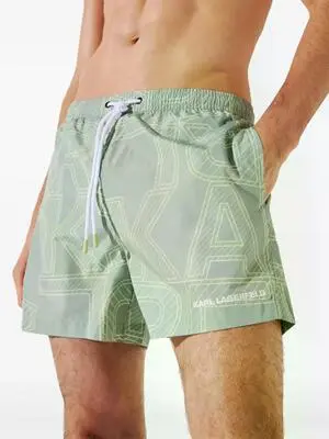 Karl Lagerfeld Logo-print Swim Shorts