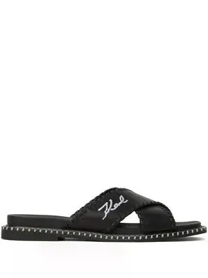 Karl Lagerfeld Lleo Whipstitch Sandals