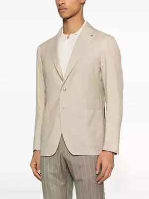 Tagliatore Brooch-detail Blazer - Neutrals
