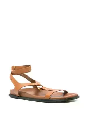 ALOHAS Leather Sandals - Brown