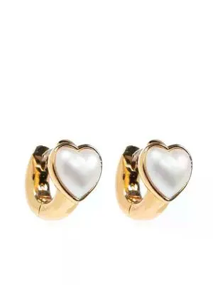 Kate Spade New York Keep Sparkling Heart Huggie Earrings - Gold