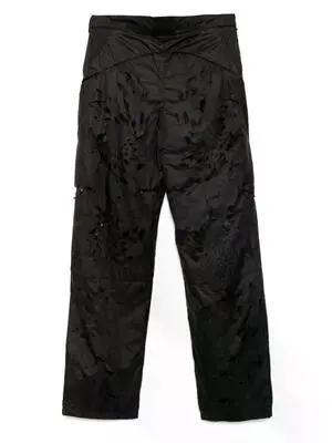 JUNTAE KIM Laser-slashed Petal Trousers