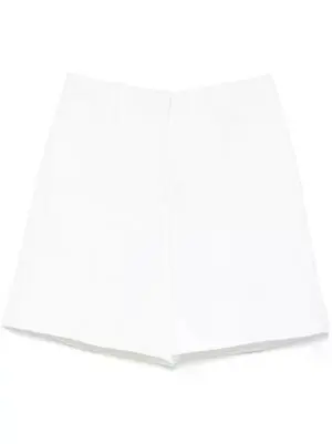 JIL SANDER Linen Shorts - White