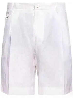 Dolce & Gabbana Pleated-front Tailored Shorts - White