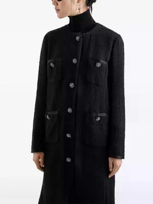 Dolce & Gabbana Tweed Single-breasted Coat