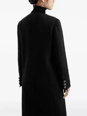 Dolce & Gabbana Tweed Single-breasted Coat