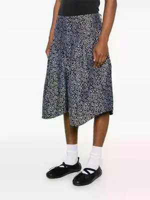 Comme Des Garçons Paisley Jacquard Shorts