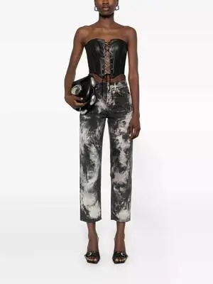 John Richmond Marble-effect Jeans
