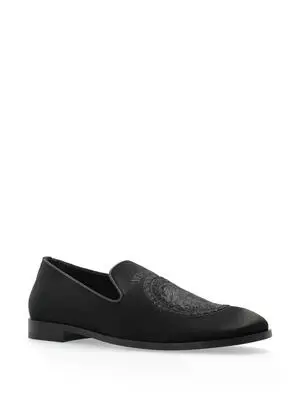 Versace Barocco Medusa-embroidered Loafers