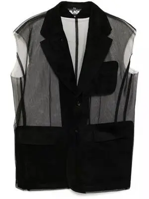 BLACK COMME DES GARÇONS Sleeveless Blazer