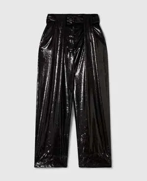 Stella McCartney Slouchy Paneled Velvet Pants