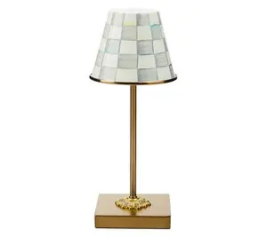 MACKENZIE-CHILDS Sterling Check Led Rechargeabl Table Lamp - One-color