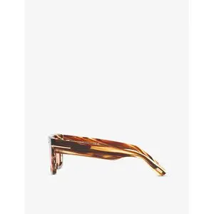 TOM FORD Fausto Square Sunglasses - Brown