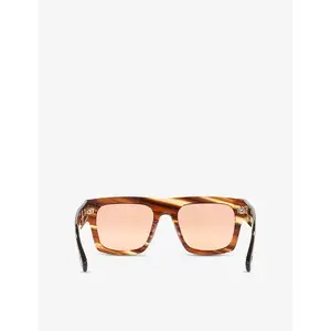 TOM FORD Fausto Square Sunglasses - Brown