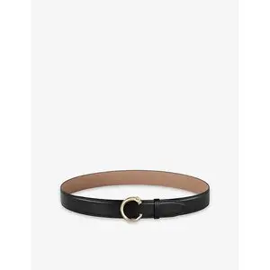 Cartier Panthère De Large Buckled Leather Belt - Black