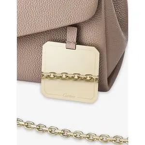 Cartier Panthère De Small Chain Shoulder Bag - Beige