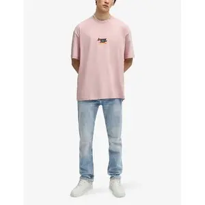 Hugo Regular-fit Straight-leg Distressed Denim Jeans