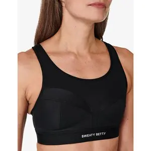 Sweaty Betty Power Pro Branded Stretch-woven Bra