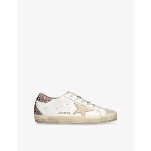 GOLDEN GOOSE Super Star Leather Low-top Trainers - White/comb