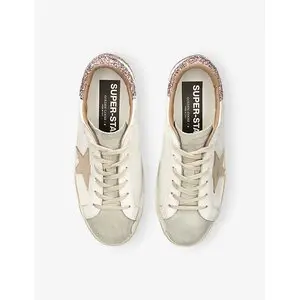 GOLDEN GOOSE Super Star Leather Low-top Trainers - White/comb