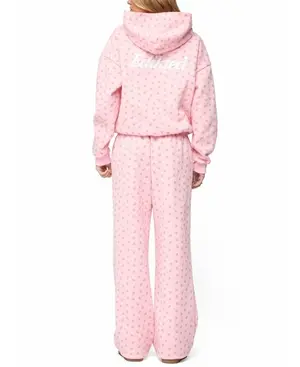 EDIKTED Flower Power Hoodie - Light-pink