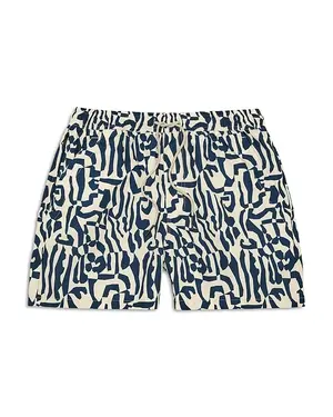 Oas Marbling 4.3 Swim Trunks - Blue