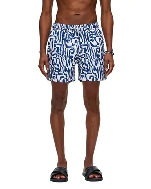 Oas Marbling 4.3 Swim Trunks - Blue