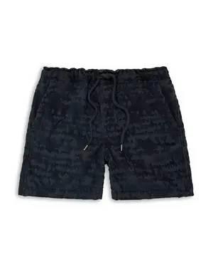 Oas Night Lagoon Terry 5.5" Shorts - Blue
