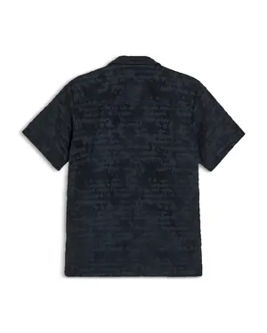 Oas Night Lagoon Terry Camp Shirt