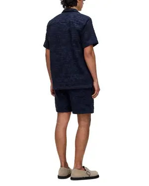 Oas Night Lagoon Terry Camp Shirt