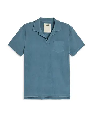 Oas Coronet Terry Polo Shirt - Blue