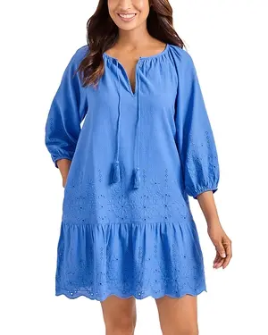 Tommy Bahama Eyelet Dress Swim Cover-up - Paradiso Blue