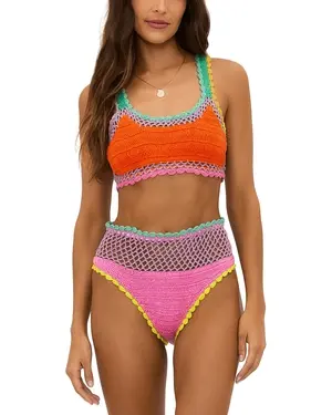Beach Riot Brinley Bikini Bottom - Technicolor Rays