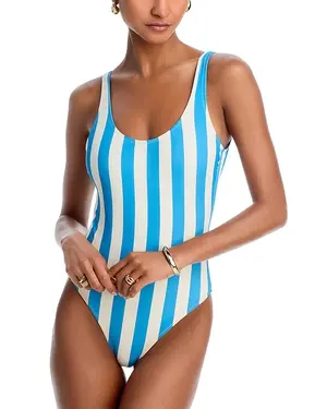 Solid & Striped The Annemarie Reversible One Piece Swimsuit - French Blue
