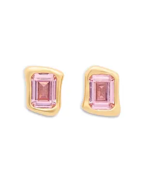 Kate Spade New York Molten Glass Stud Earrings - Pink/gold