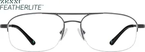 Zenni Aviator Half-rim Titanium Frame Eyeglasses