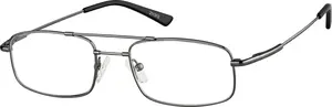 Zenni Aviator Full Rim Titanium Frame - Gray