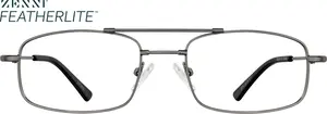 Zenni Aviator Full Rim Titanium Frame - Gray