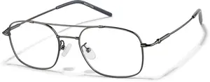Zenni Aviator Full Rim Titanium Frame - Gunmetal Gray