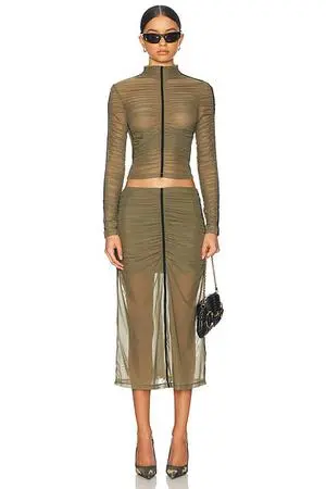 DIESEL® Long Sleeve Gathered Top