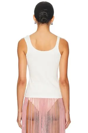 Blumarine Ribbed Tank Top