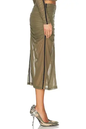 DIESEL® High Waisted Midi Skirt