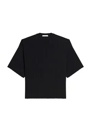 Helmut Lang Pleated Tee - Black